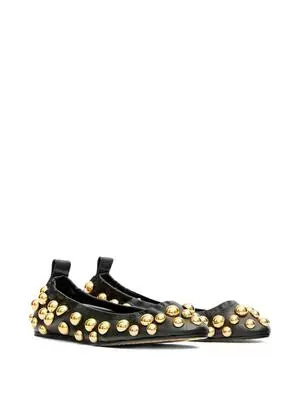 Isabel Marant Étoile Belna Studded Leather Ballet Flats
