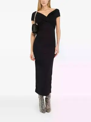 Liu Jo Draped V-neck Dress