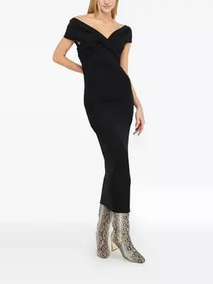 Liu Jo Draped V-neck Dress