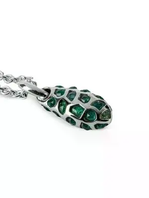 PARTS OF FOUR Emerald Pavé Pendant Necklace