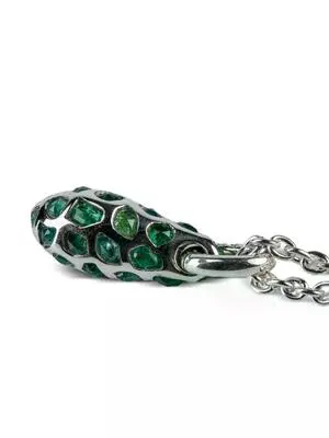 PARTS OF FOUR Emerald Pavé Pendant Necklace