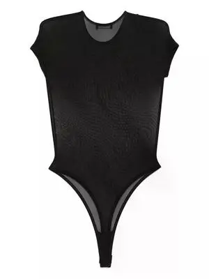 Wardrobe.NYC Sheer Cap-sleeve Bodysuit