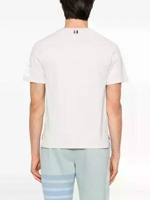 Thom Browne 4-bar Cotton T-shirt - Pink