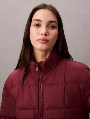 Calvin Klein Lightweight Puffer Jacket - Deep Rouge