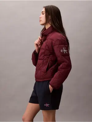 Calvin Klein Lightweight Puffer Jacket - Deep Rouge