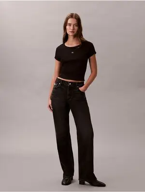 Calvin Klein Woven Monologo Slim T-shirt