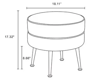 MANHATTAN Comfort Bailey Ottoman