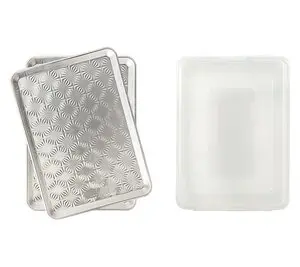 NORDICWARE Naturals S/2 Starbust Embossed Half Sheet & Lid - One-color