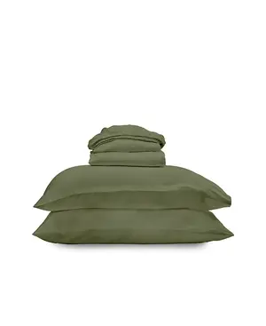 ETTITUDE Luxe Cleanbamboo Sateen+ Sheet Set, King Cypress