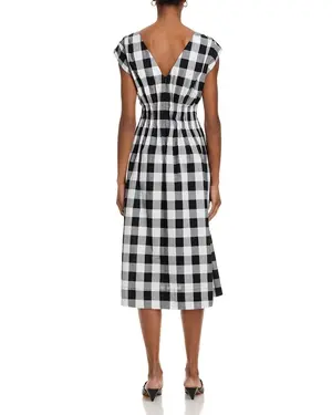 Sea Neci Gingham Belted Tank Dress