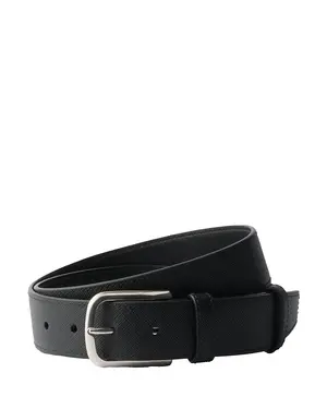 Prada Saffiano Leather Belt - Black