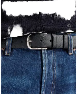 Prada Saffiano Leather Belt