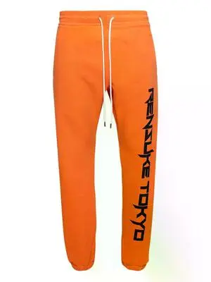 RENSUKE TOKYO Logo-print Tracksuit Bottoms - Orange