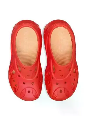 CROCS Caged Starfish Mules - Red