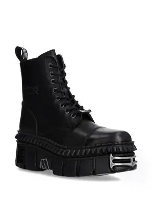 NEW ROCK Lace-up Platform Boots