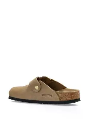 BIRKENSTOCK Boston Big Buckle Suede Mules