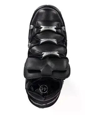 NEW ROCK 120mm Buckle-strap Platform Boots