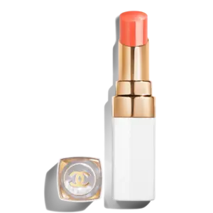 Chanel Rouge Coco Baume Shine Hydrating Beautifying Tinted Lip Balm Buildable Color Tender Peach