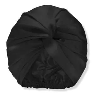 Slip Pure Silk Turban - Black