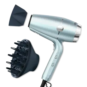 CONAIR Infinitipro Smoothwrap Hair Dryer With Dual Ion Therapy - Light Blue Metallic