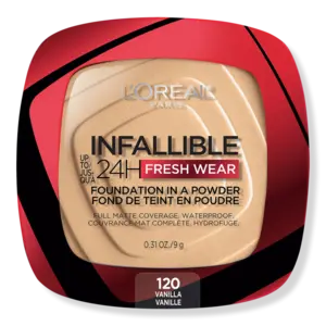 L'OREAL Infallible 24h Fresh Wear Foundation In A Powder - 120 Vanilla