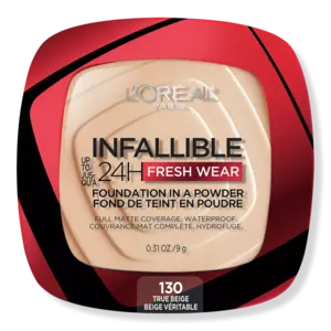 L'OREAL Infallible 24h Fresh Wear Foundation In A Powder - 130 True Beige