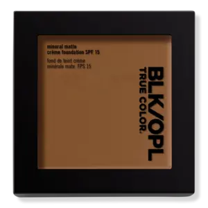 BLK/OPL True Color Mineral Matte Creme Powder Foundation Spf 15 - Amber