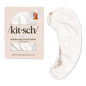 KITSCH Quick Drying Eco Friendly Hair Towel White