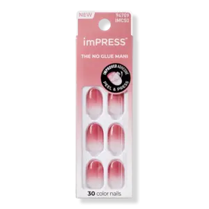 Kiss Impress Color Short Press-on Manicure Nails - Beat The Heat