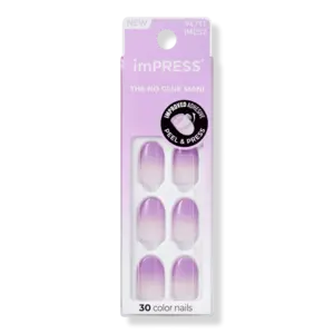 Kiss Impress Color Short Press-on Manicure Nails - Take A Chance