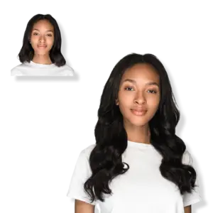 LOCKS & MANE 18-inches Clip-in Human Hair Extension - Espresso