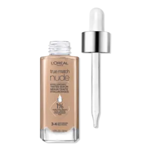 L'OREAL True Match Nude Hyaluronic Tinted Serum - 3-4 Light-medium