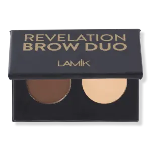 LAMIK BEAUTY Revelation Brow Duo - Dark Brown/elegance