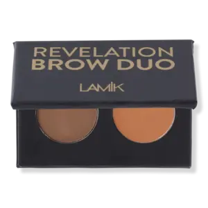 LAMIK BEAUTY Revelation Brow Duo - Medium Brown/excellence