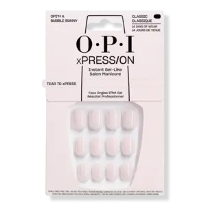 OPI Xpress/on Short Solid Color Press On Nails 'm A Bubble Bunny - Opi'm A Bubble Bunny
