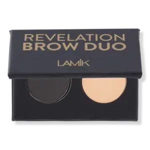 LAMIK BEAUTY Revelation Brow Duo - Soft Black/elegance