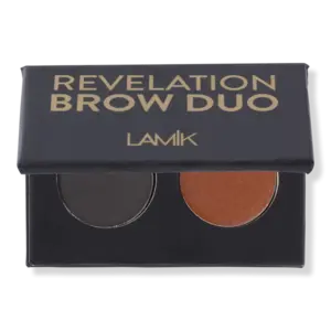 LAMIK BEAUTY Revelation Brow Duo - Soft Black/glorious