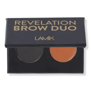 LAMIK BEAUTY Revelation Brow Duo - Soft Black/significance