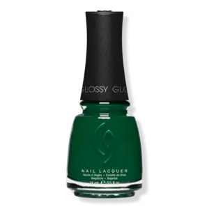 CHINA GLAZE Mega Pigment Nail Lacquer, Creme Cool Tones - Midnight Pine