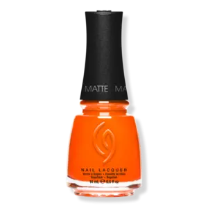 CHINA GLAZE Mega Pigment Nail Lacquer, Mattes - Orange Knockout