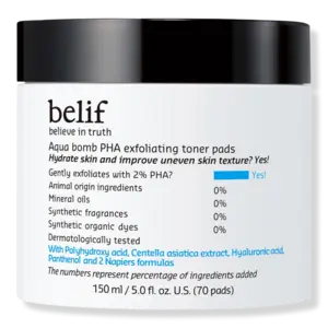 Belif Aqua Bomb Pha Exfoliating Toner Pads - One-color