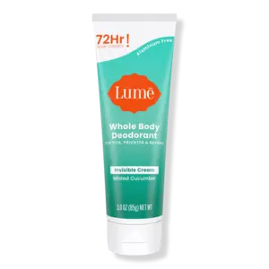 LUME Whole Body Deodorant Invisible Cream Tube Minted Cucumber - One-color