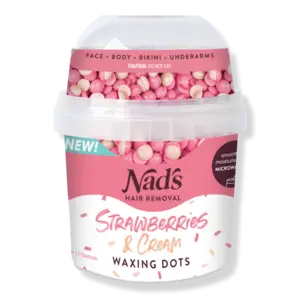 NADS NATURAL Strawberries & Cream Waxing Dots Hair Removal Wax Beads Strawberries & Cream - One-color
