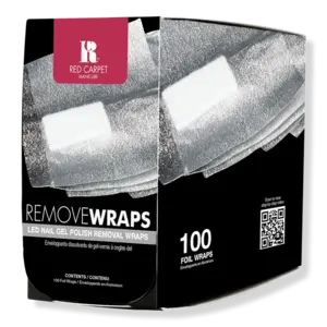 RED CARPET MANICURE Nail Remover Wraps For Gel, Dip, & Tips - One-color