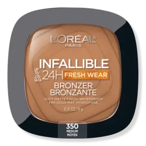 L'OREAL Infallible 24h Fresh Wear Soft Matte Bronzer - 350 Medium