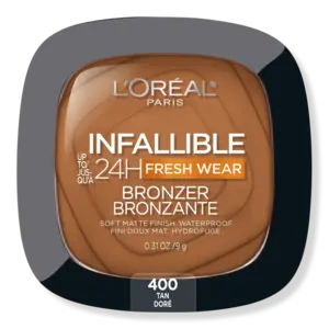 L'OREAL PARIS  Infallible 24h Fresh Wear Soft Matte Bronzer - 400 Tan
