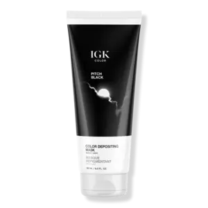 IGK Color Depositing Conditioning Hair Mask - Pitch Black