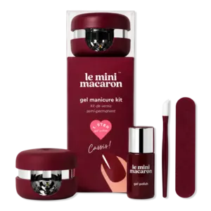 LE MINI MACARON 1-step Diy Glossy Gel Manicure Kit - Cassis