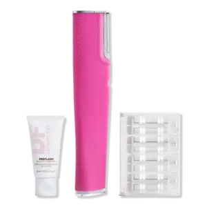 DERMAFLASH Luxe+ Advanced Sonic Dermaplaning + Peach Fuzz Removal - Pop Pink