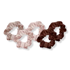 KITSCH Satin Hair Scrunchies Set Of 5
